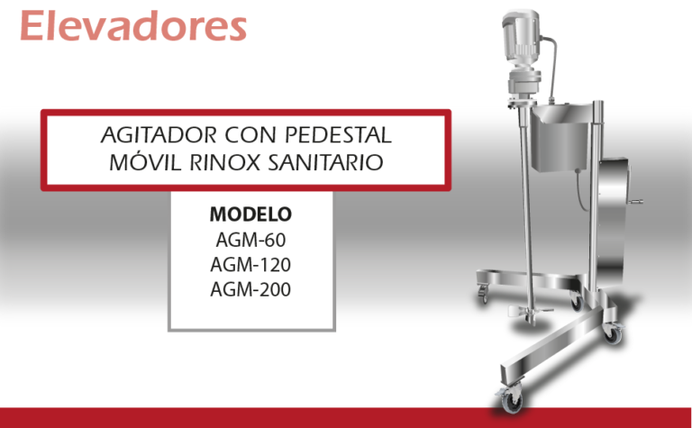 Agitador con pedestal de acero inoxidable - Rinox México